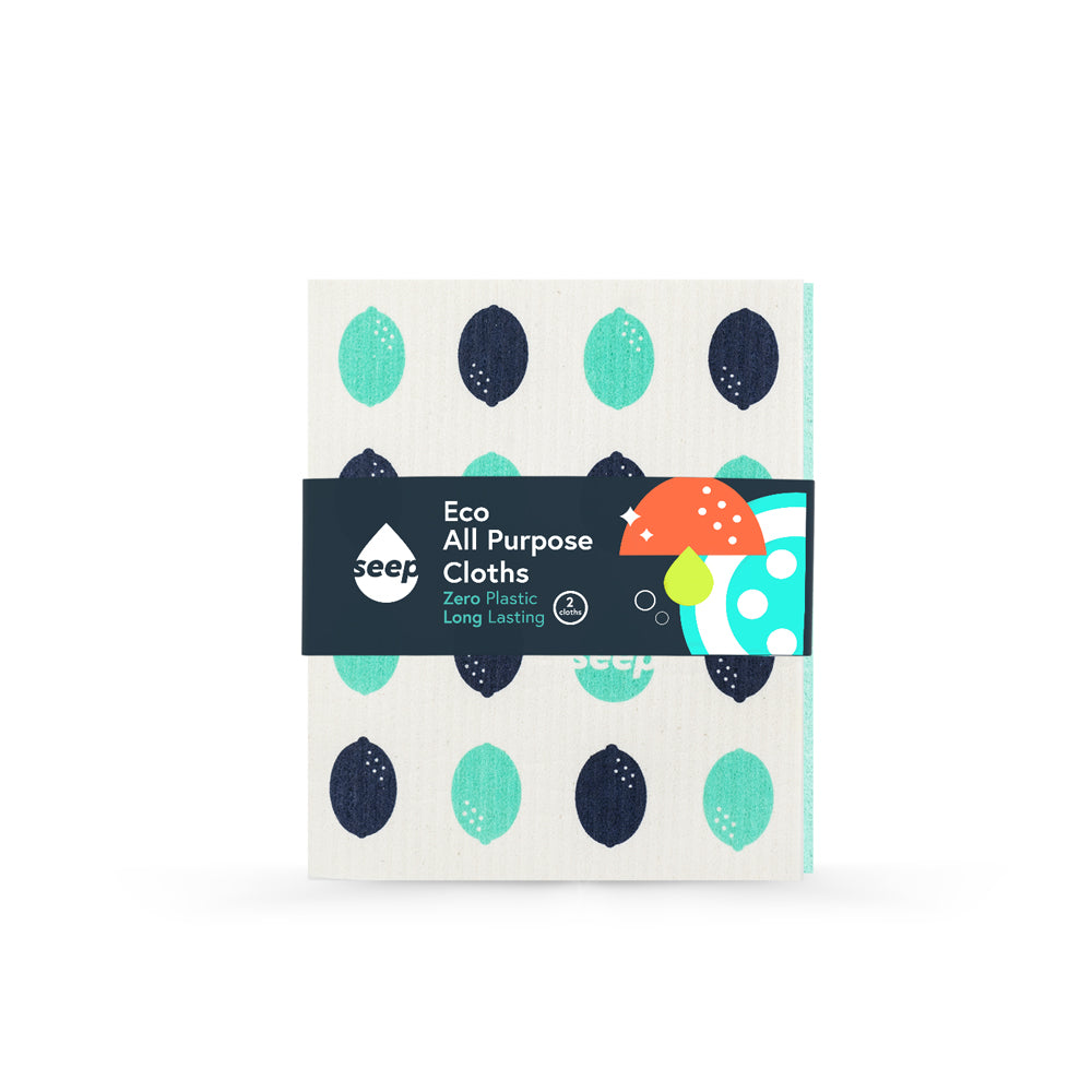 Seep Printed Sponge Cloth Pack of 2 – The Source Bulk Foods UK