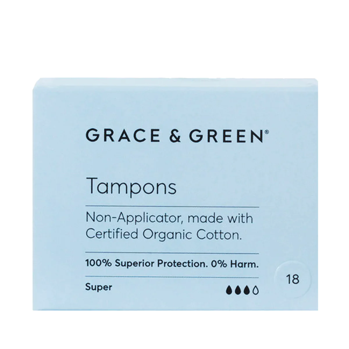 Grace & Green Tampons Super Organic – The Source Bulk Foods UK